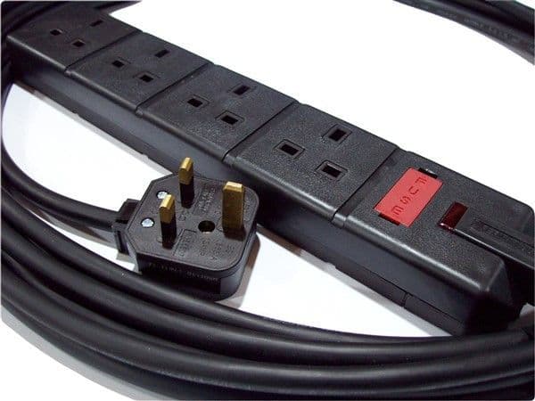 six gang socket heavy duty extension leads