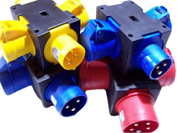 32amp 3 phase 5 pin extension leads splash proof