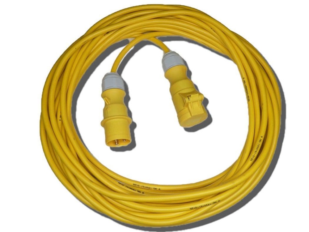 10m 110v 16amp extension lead 25mm cable IP44 rated