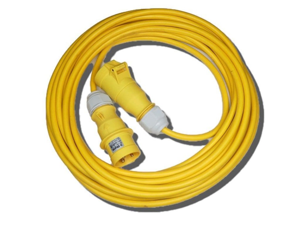10m 110v 32amp extension lead 6mm cable IP44 rated