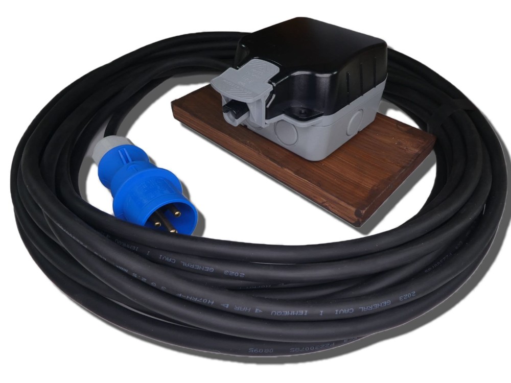 16amp plug to outdoor IP66 weatherproof socket