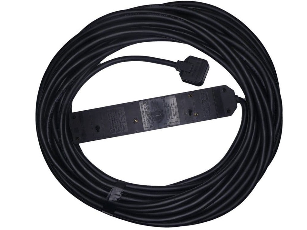 20m 4 gang socket heavy duty 13amp 25mm cable extension lead