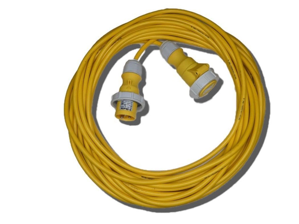 25m 110v 16amp extension lead 25mm cable IP67 rated