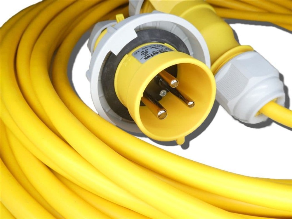 25m 110v 32amp extension lead 6mm cable IP67 rated