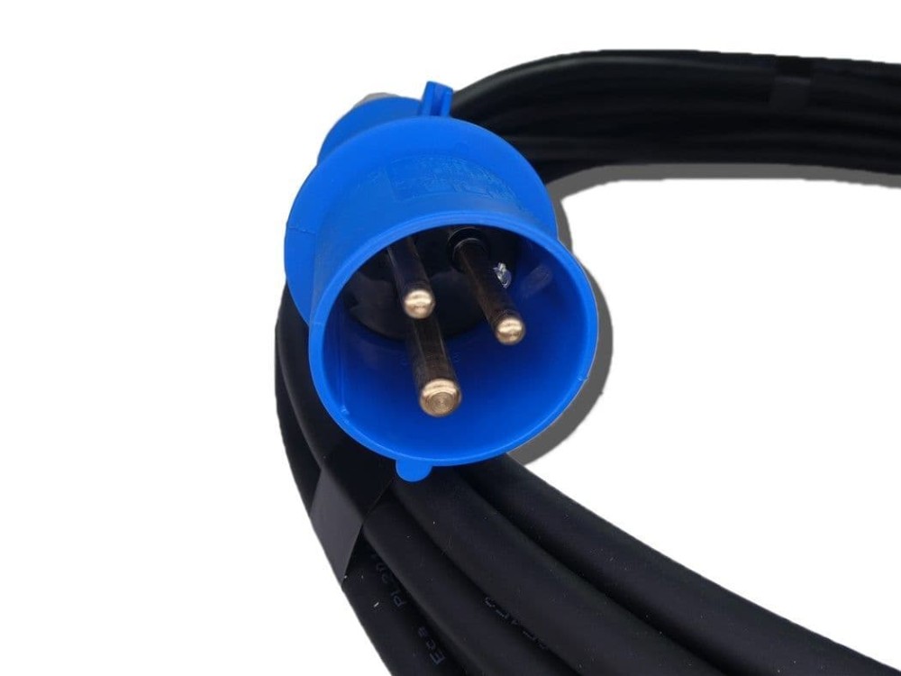 2m 230v 16a extension lead 25mm H07 cable IP44 Rated