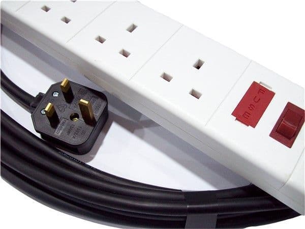 six gang socket heavy duty extension leads