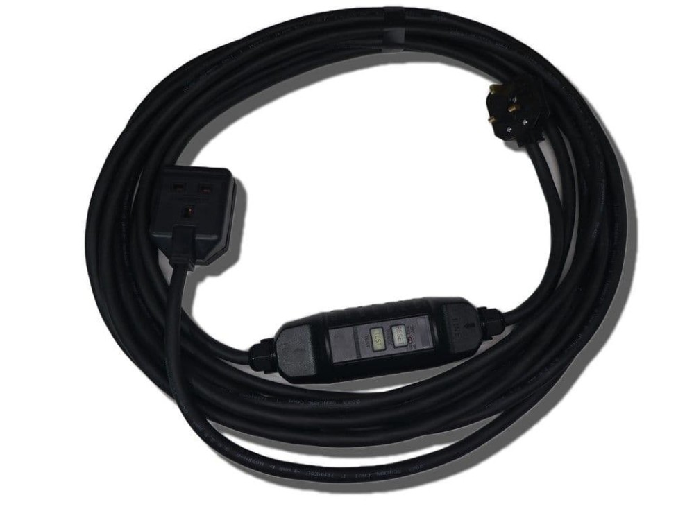 30m RCD protected single socket 13amp heavy duty 25mm cable extension lead