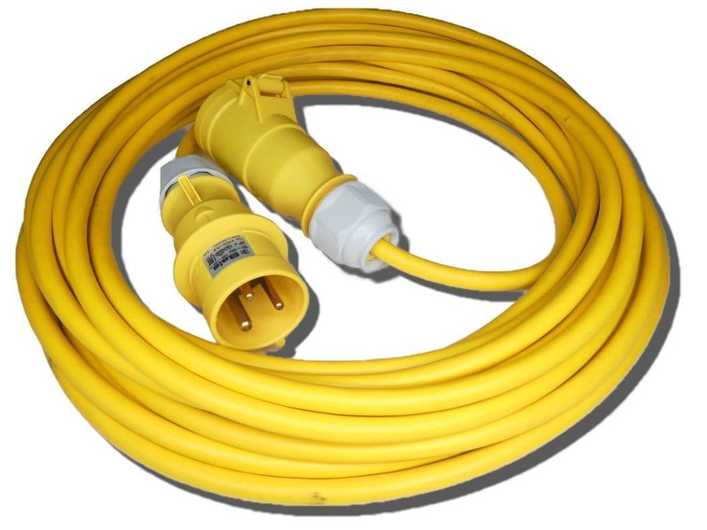 3m 110v 32amp extension lead 6mm cable IP44 rated