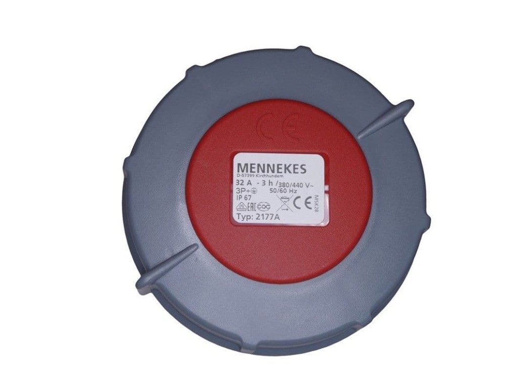 400v mennekes reefer connecter 4pin 32amp 3hr earth pin Typ 2177A