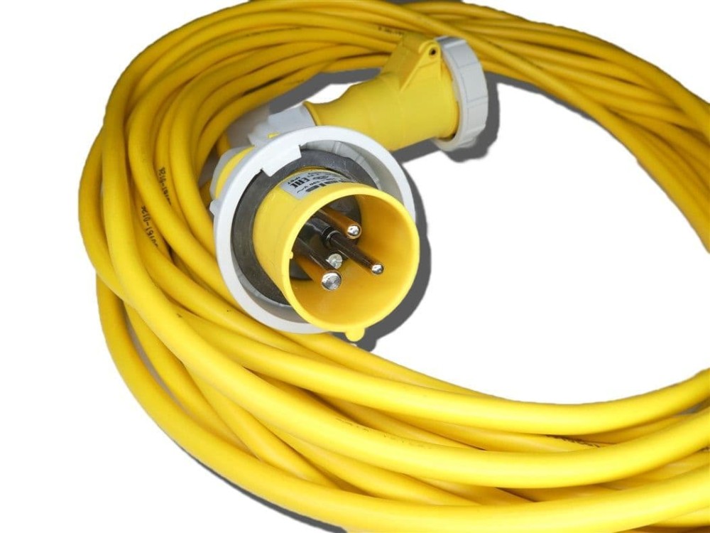 5m 110v 16amp extension lead 25mm cable IP67 rated