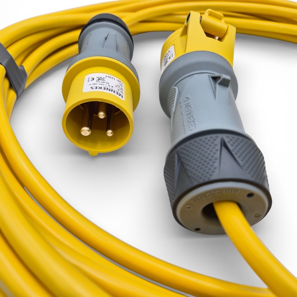 12m 110v 16amp extension lead 25mm cable IP44 rated