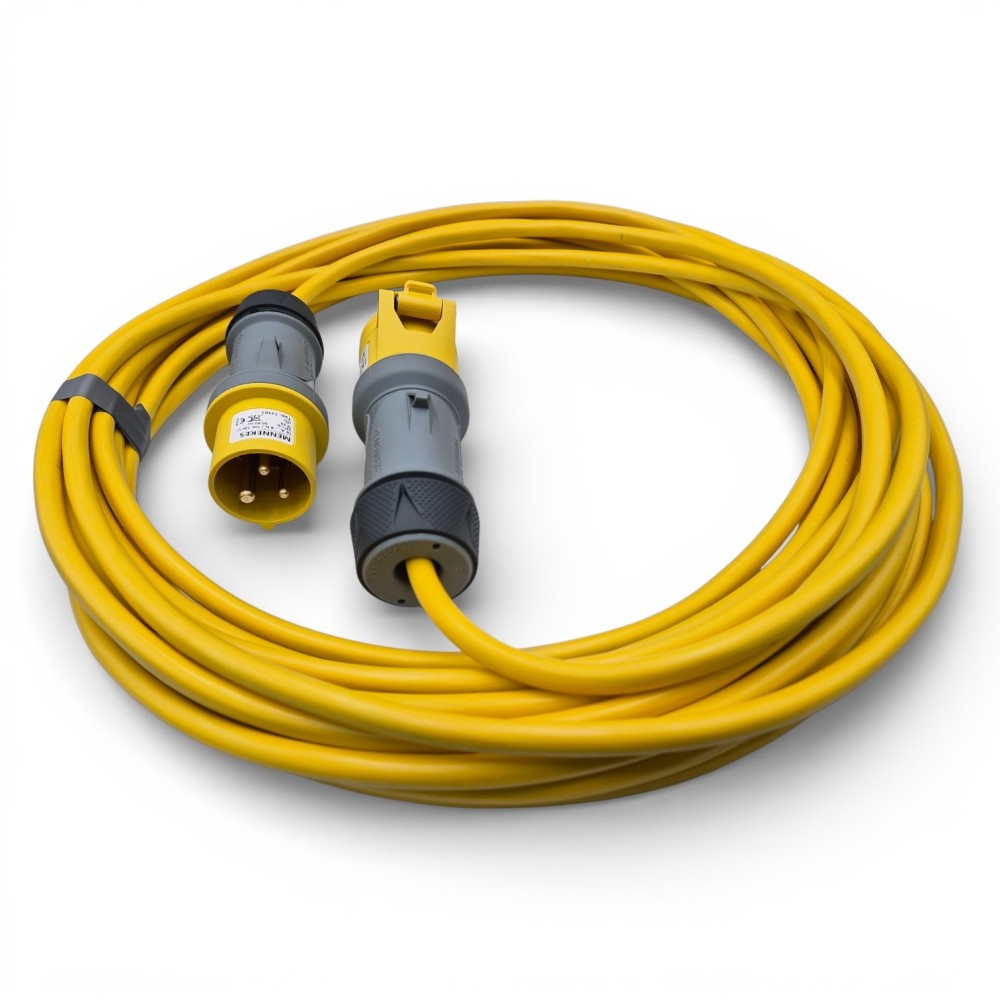 12m 110v 16amp extension lead 25mm cable IP44 rated