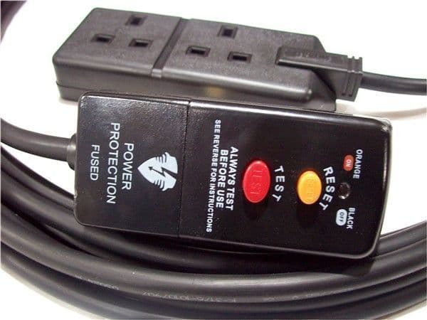 14m RCD protected double socket 13amp heavy duty extension lead