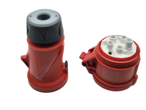 400v 5 pin 16a IP54 rated industrial connector mennekes PowerTOP 14510