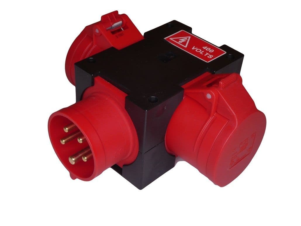 16amp 3phase splitter distro box 5pin