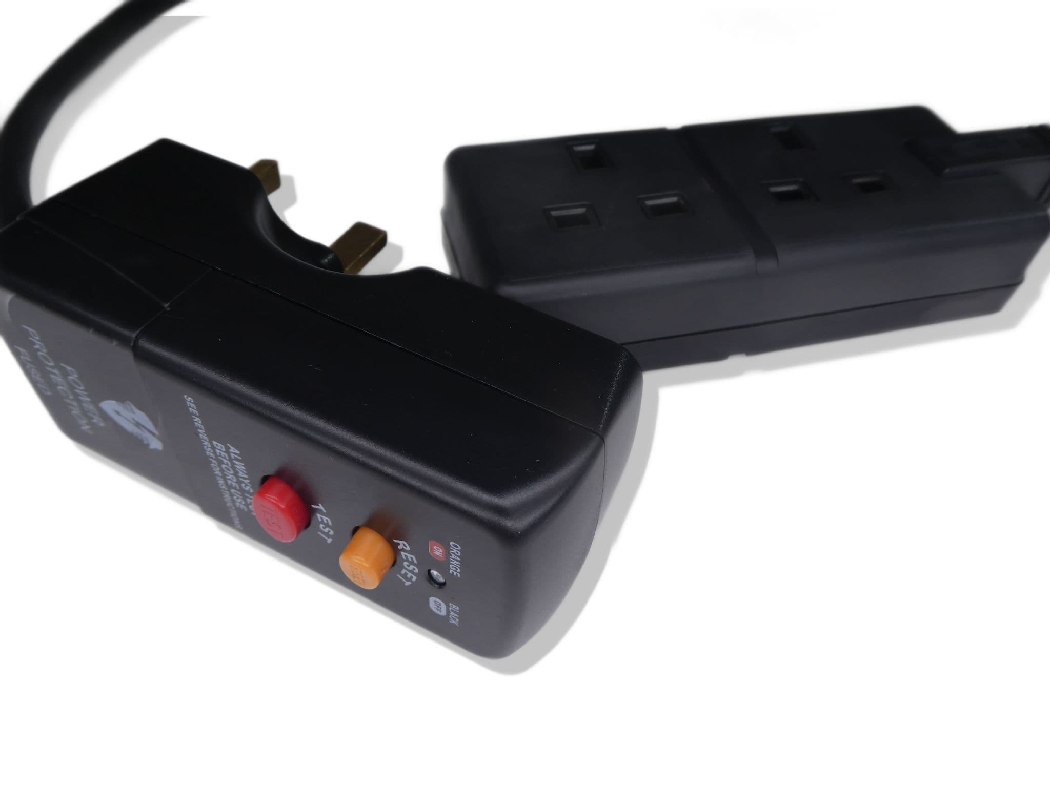 1m RCD protected double socket 13amp heavy duty extension lead