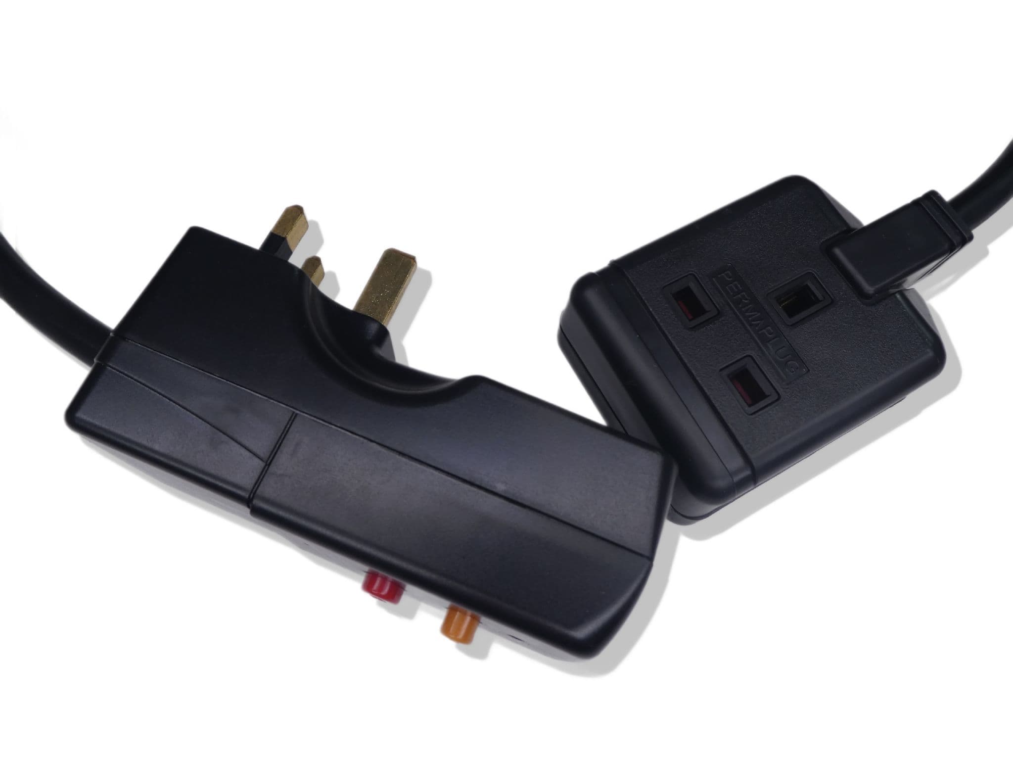 1m RCD protected single socket 13amp heavy duty extension lead