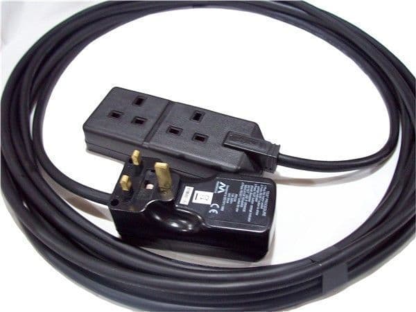 20m RCD protected double socket 13amp heavy duty extension lead