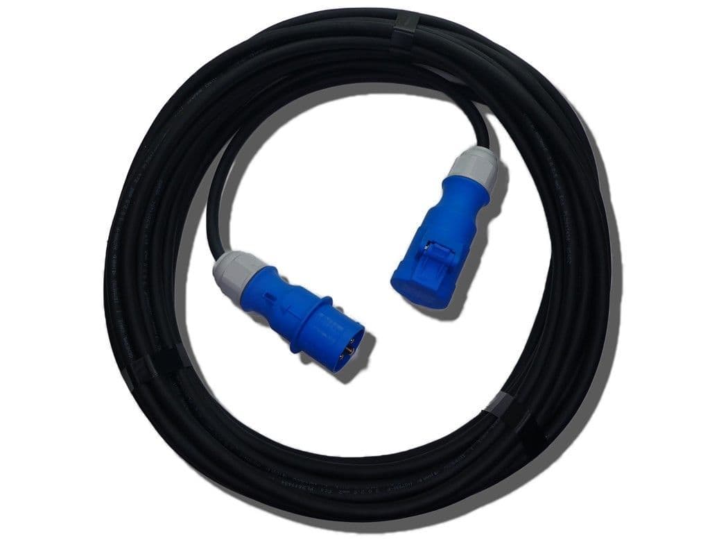 2m 230v 16a extension lead 25mm H07 cable IP44 Rated