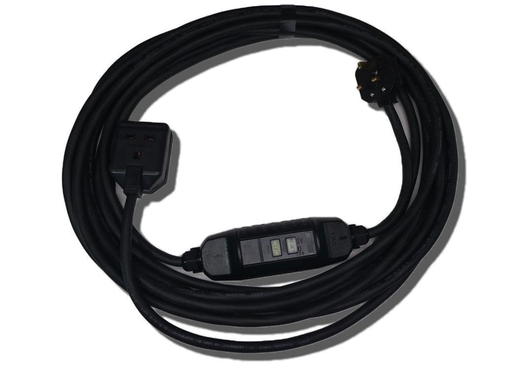 30m RCD protected single socket 13amp heavy duty 25mm cable extension lead