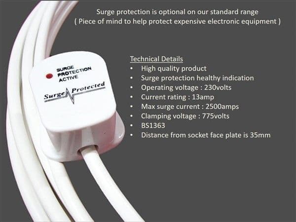 3m individually switched 4way socket extension lead