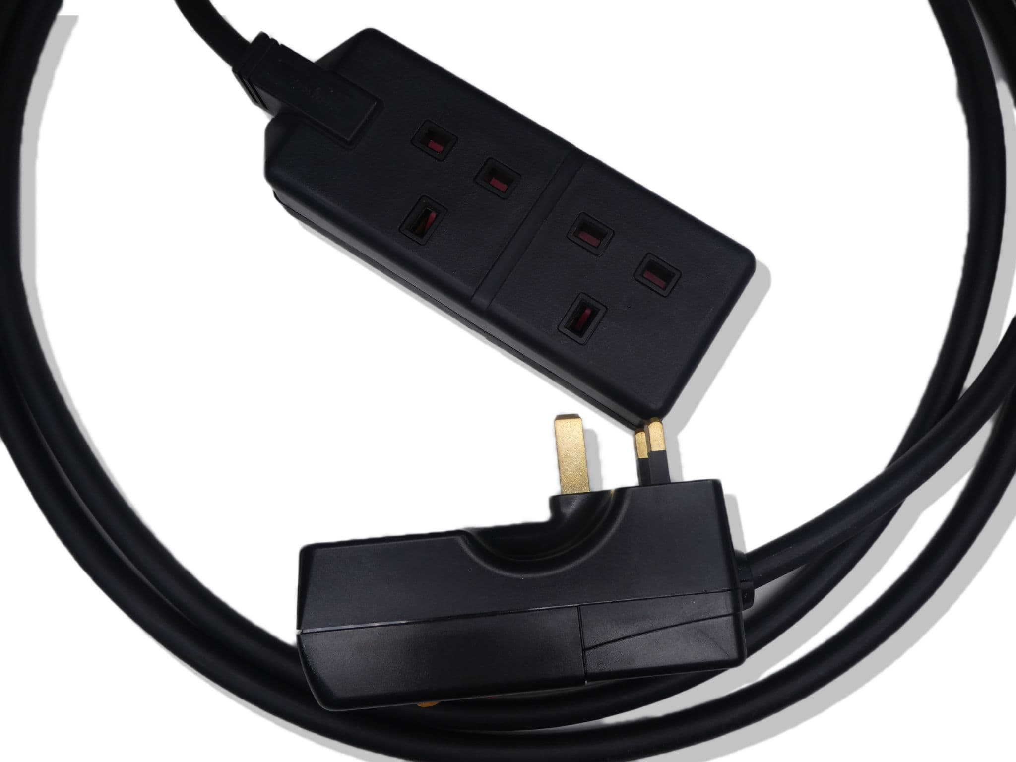 3m RCD protected double socket 13amp heavy duty extension lead