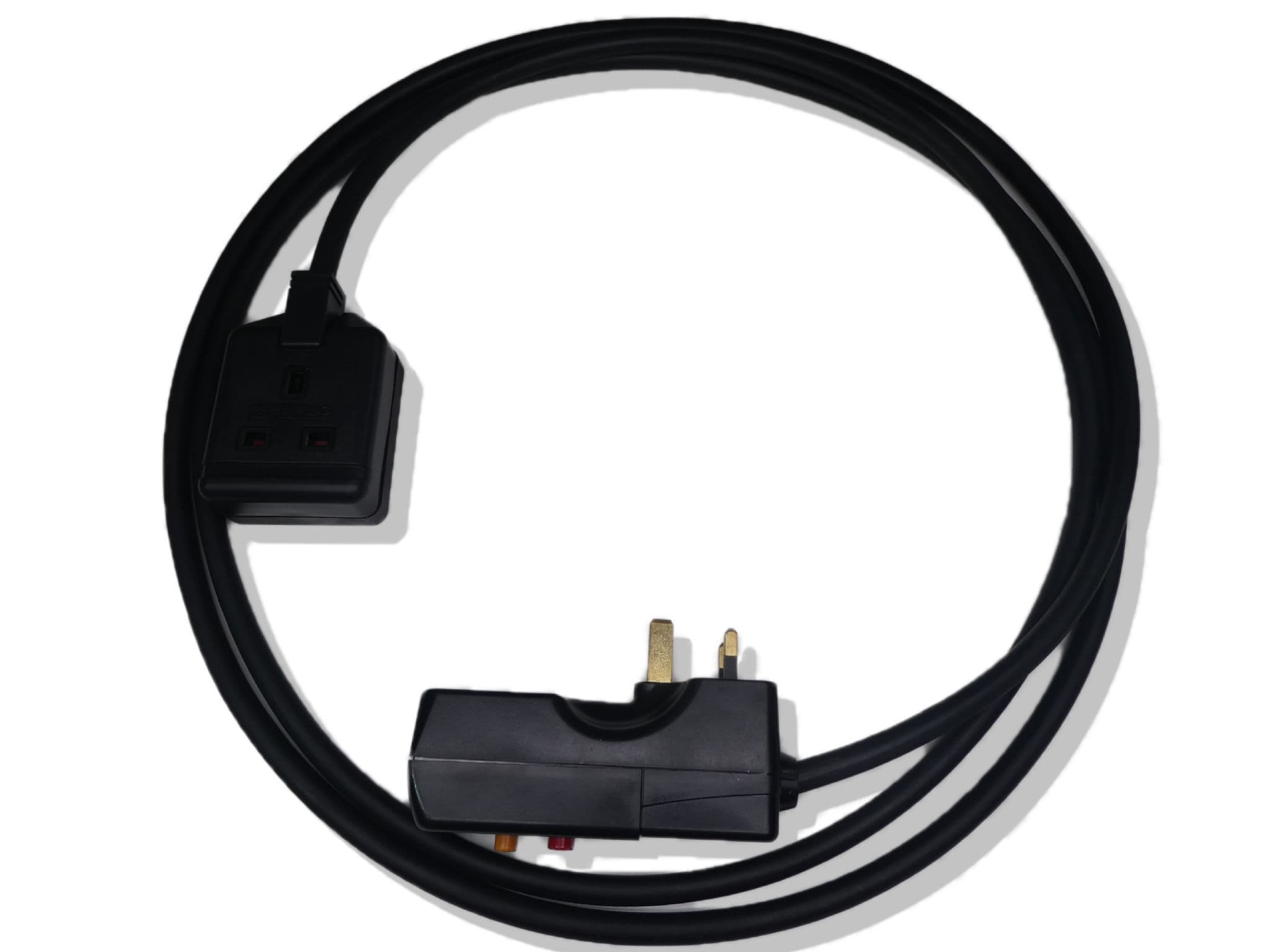 3m RCD protected single socket 13amp heavy duty extension lead