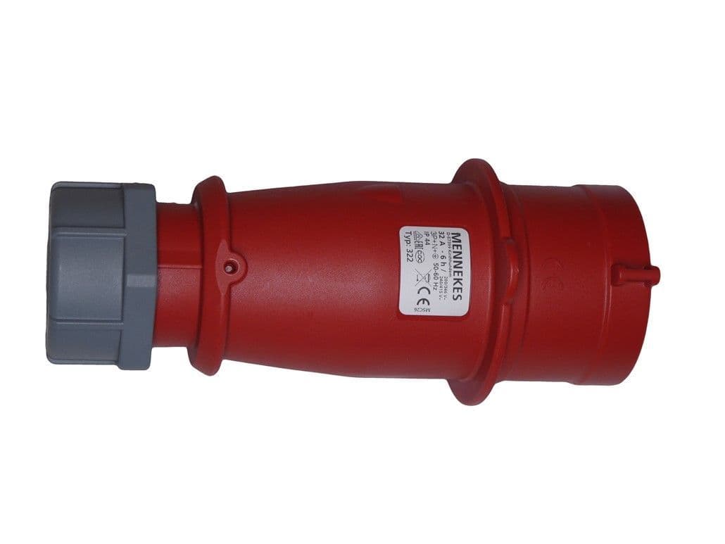 400v mennekes phase inverter plug 5pin 32amp IP44 Typ 322