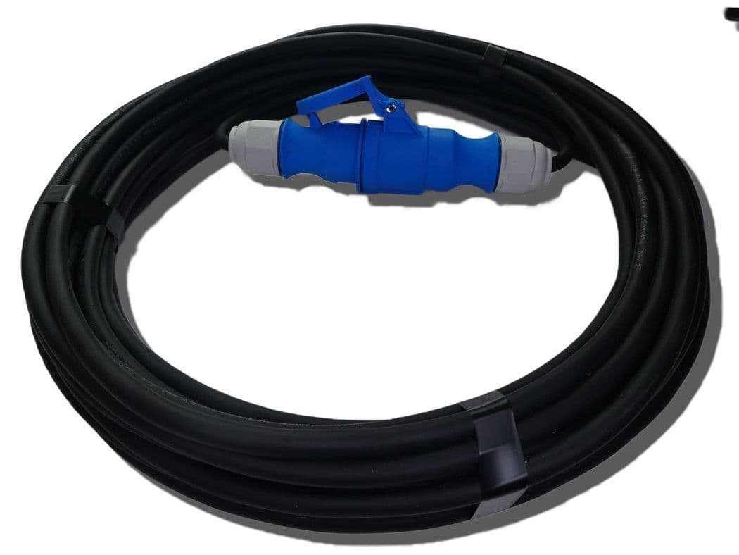 4m 230v 16 amp electrical hook-up heavy duty extension lead