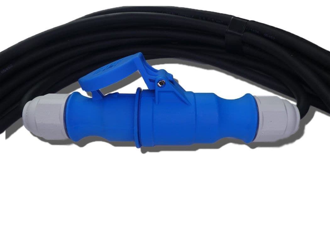 4m 230v 16 amp electrical hook-up heavy duty extension lead