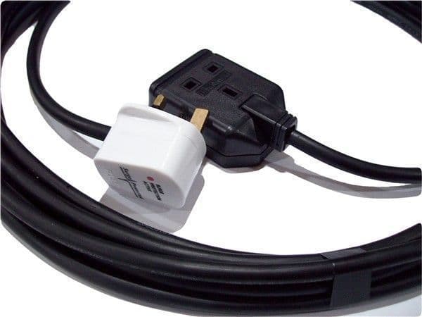 4m high quality single socket surge protected extension lead
