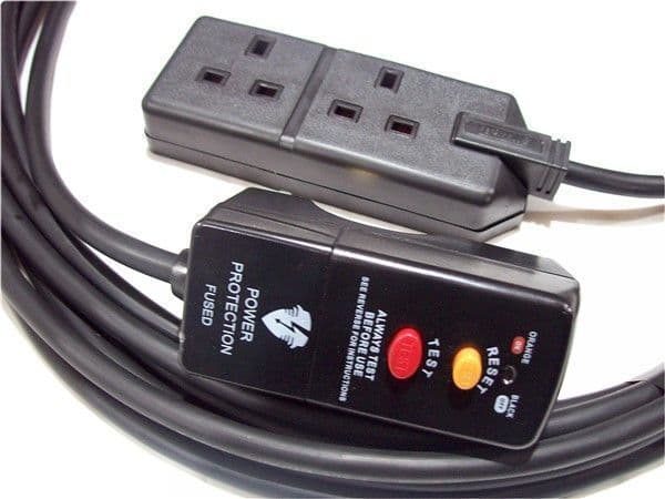 4m RCD protected double socket 13amp heavy duty extension lead