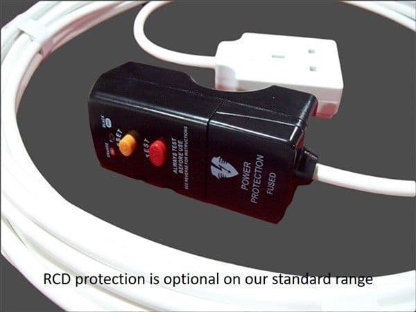 4m standard single socket 13amp white extension lead