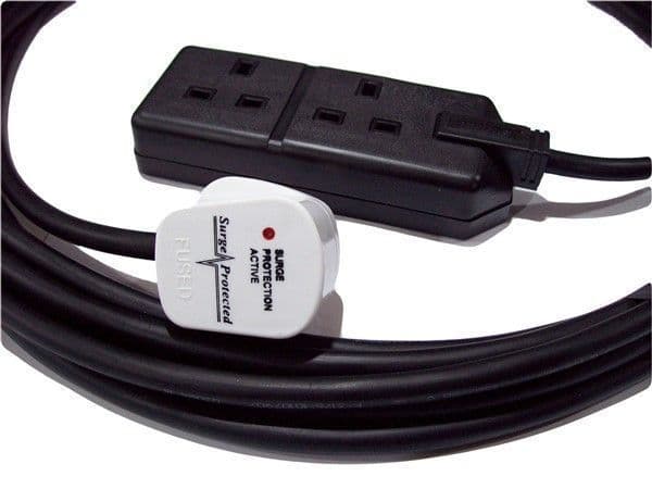 4m surge protected double socket high quaility extension lead