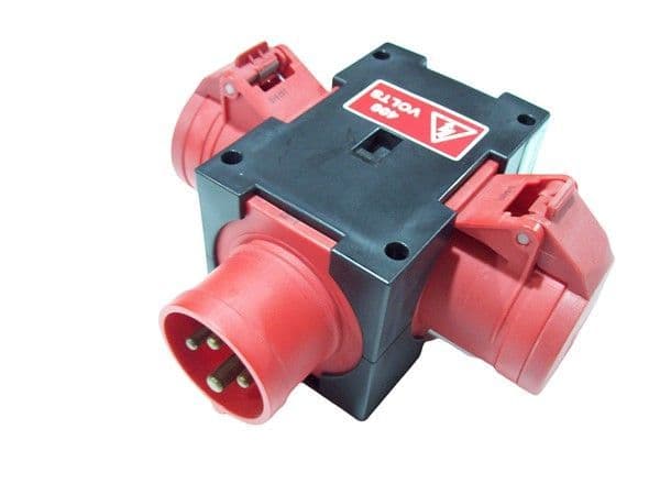 4pin 16amp 3phase Y splitter distro box