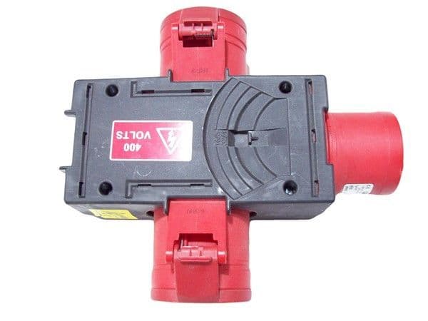 4pin 32amp 3phase Y splitter distro box
