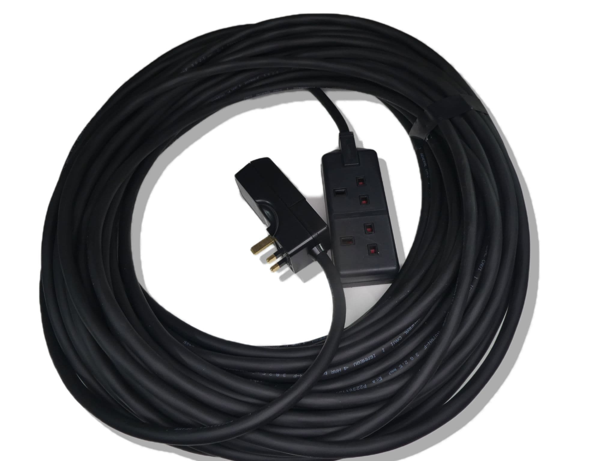 50m RCD protected double socket 13amp 25mm cable extension lead